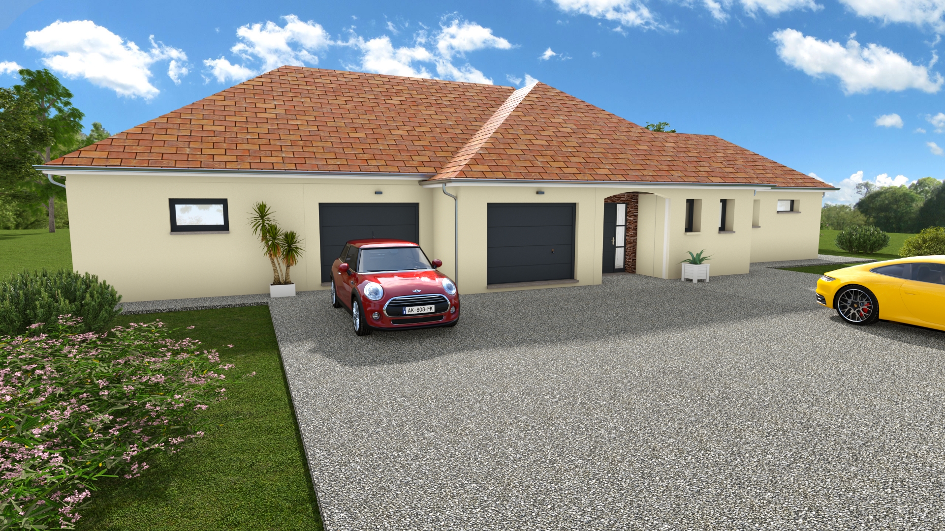 Construction maison - COUTURIER / SAINT AUBIN avec terrain de 1500 m² Compagnons Constructeurs